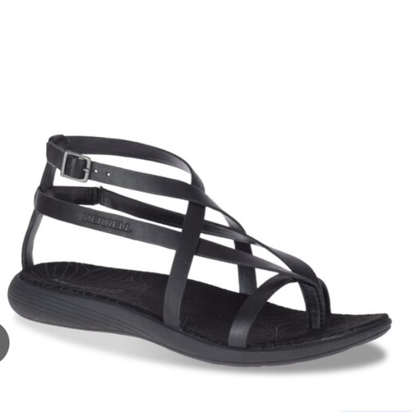Merrell | Shoes | Merrell Womens Duskair Seaway Thong Leather Sandal ...